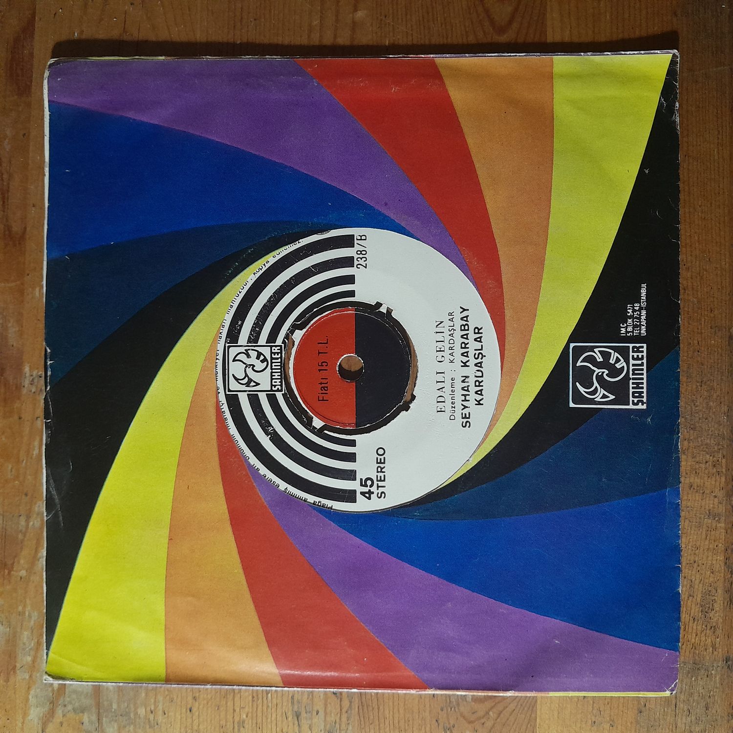 SEYHAN KARABAY ve KARDAŞLAR - Nem Kaldı / Edalı Gelin (PLAK) | sadeceplak